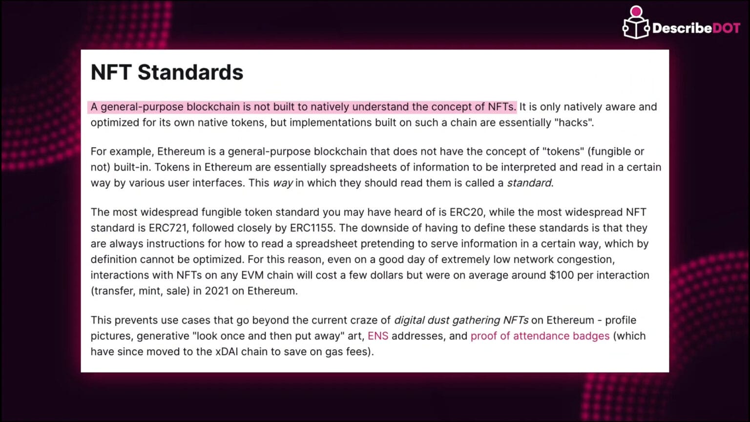 Polkadot NFTs: Understanding Non-Fungible Tokens | NFT | DescribeDot